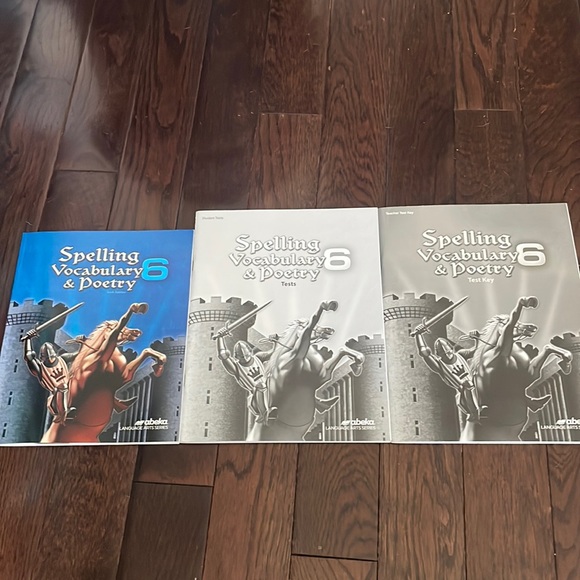 Other | Abeka Homeschool 6th Grade Spelling Vocab Poetry Bundle | Poshmark